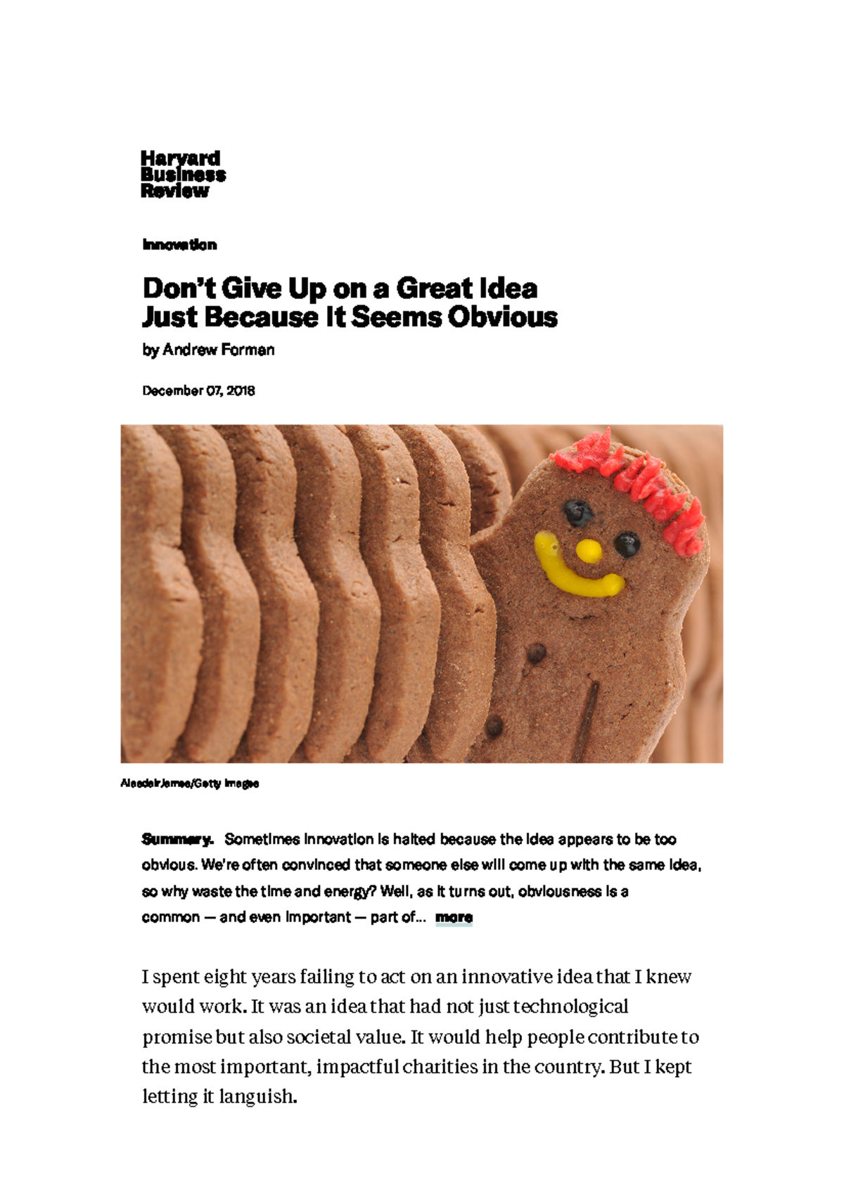 Don’t Give Up on a Great Idea Just Because It Seems Obvious ...