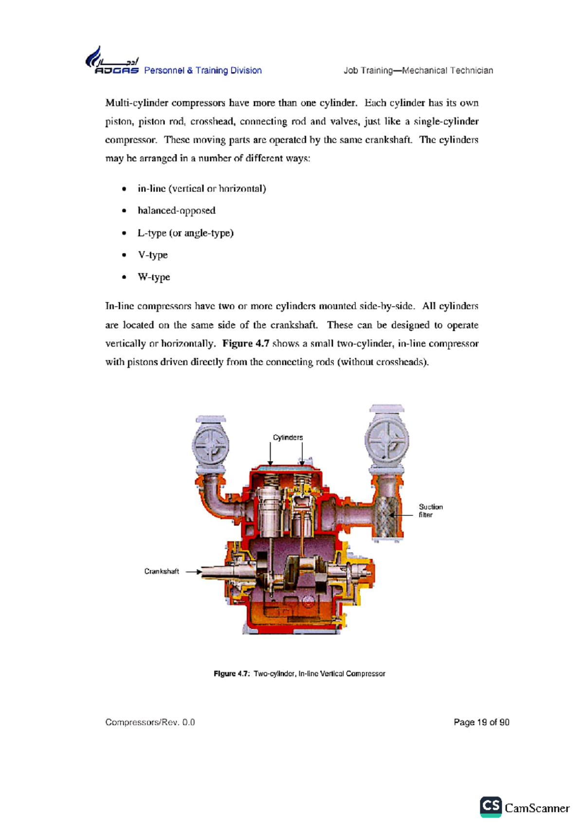P3 - Multi staging ADGAS Reciprocating Compressors - Job Training Mechanical Technician Course ...