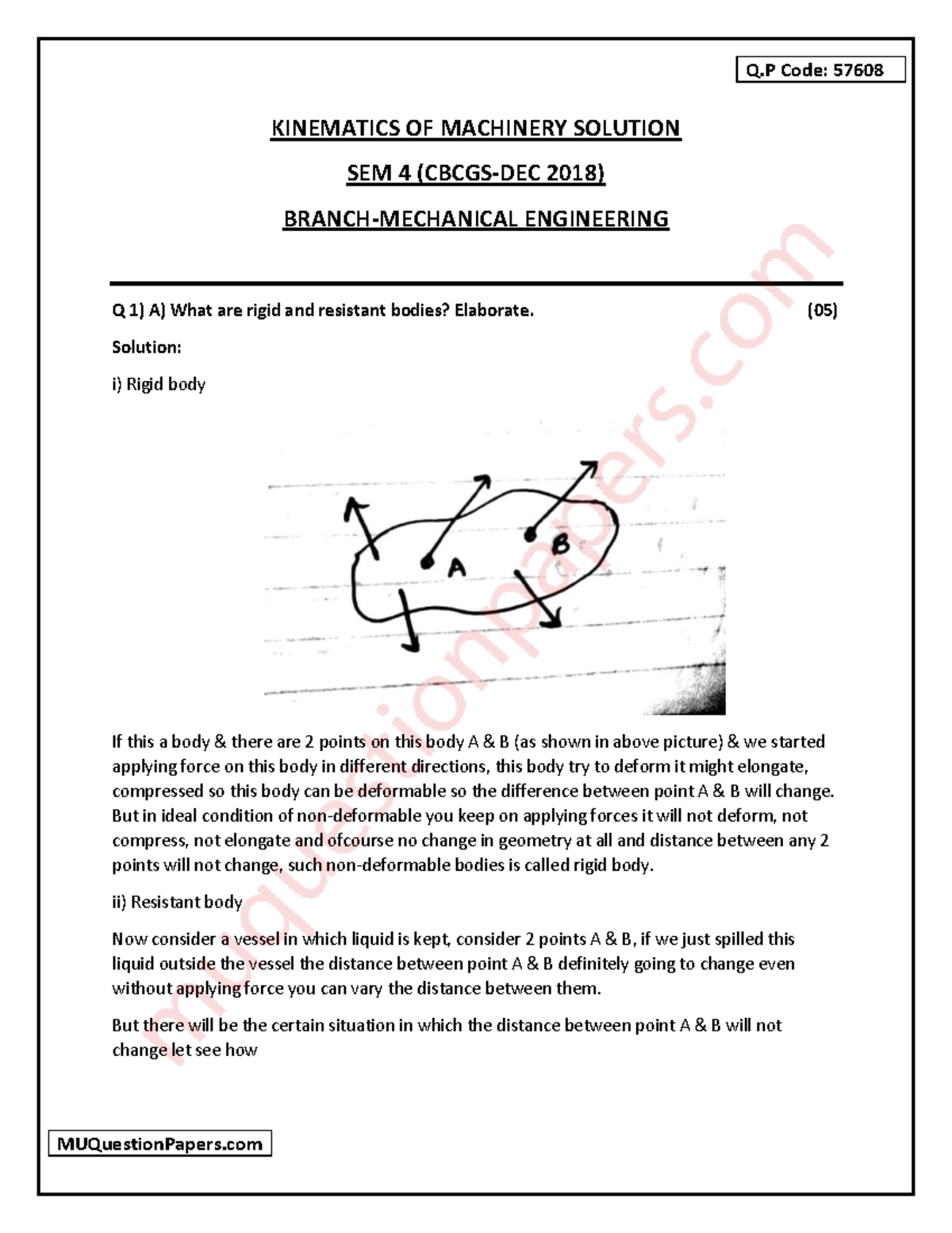 Be mechanical-engineering semester-4 2018 december kinematics-of-machinery-cbcgs - KINEMATICS OF ...