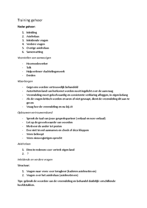 Training gespreksvoering - Training gespreksvoering LSD-methode ...