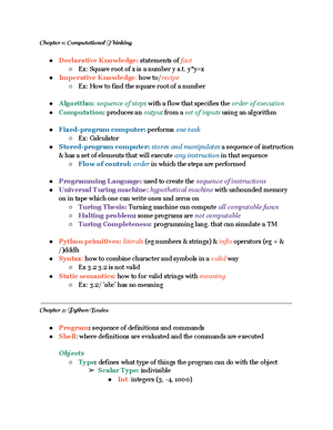 Chapter 7-8 - 6.100A Lecture Notes 7-8 - Chapter 7: Exceptions and ...