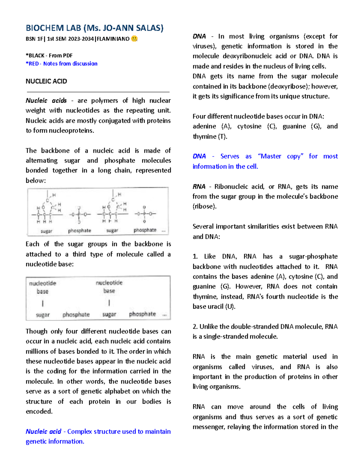 Biochem lab exp 9&10 reviewer - BIOCHEM LAB (Ms. JO-ANN SALAS) BSN 1F ...