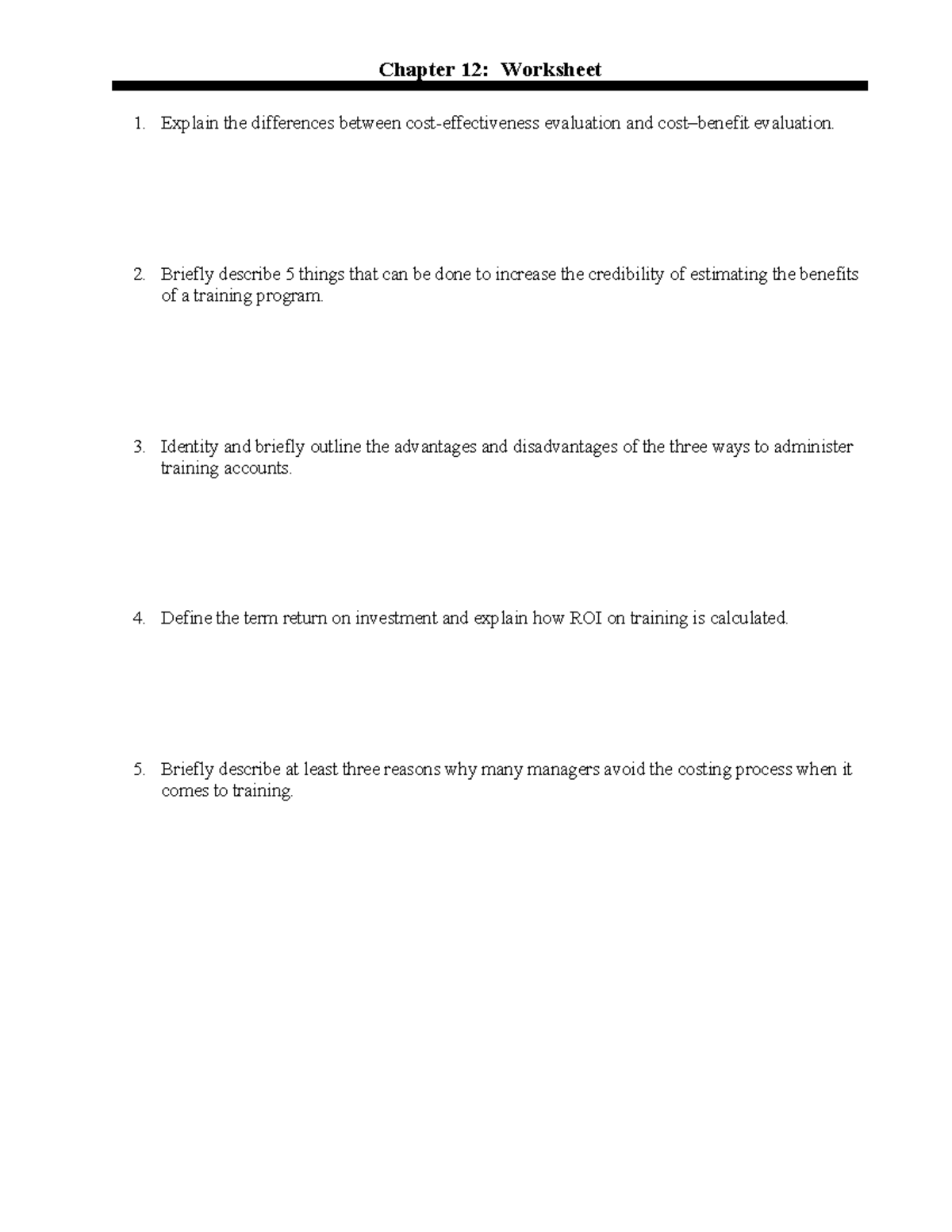 Chap 12 - Practice q - Chapter 12: Worksheet 1. Explain the differences ...