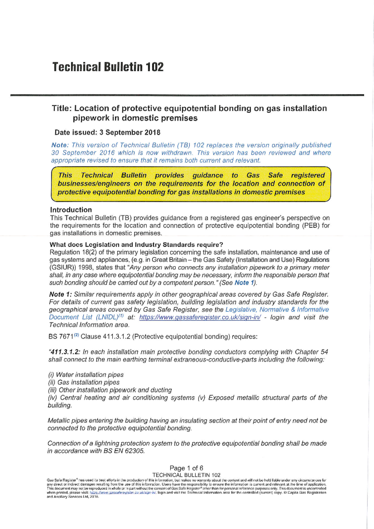 Technical Bulletin 102 - Studocu