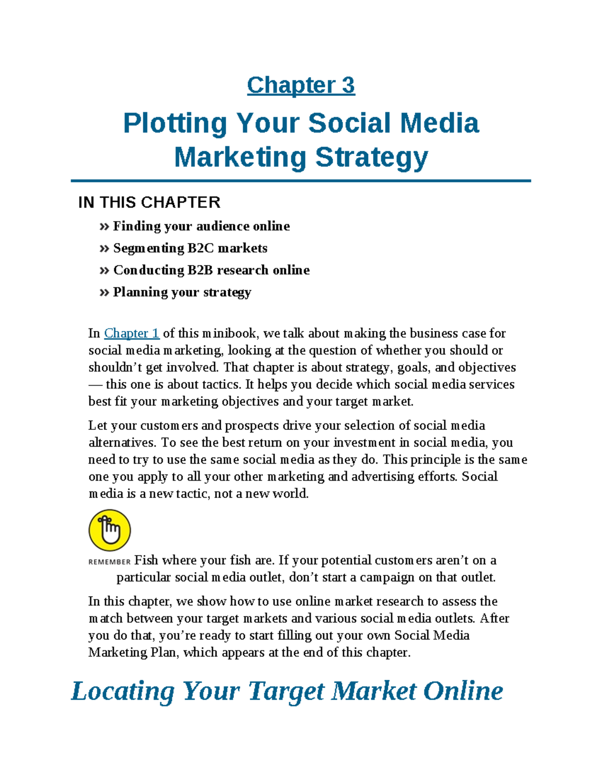 Social Media Marketing - Chapter 3 Plotting Your Social Media Marketing ...