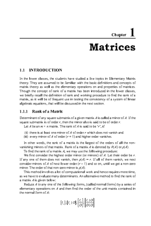 Advanced Mathematical Methods-1 - Engineering Mathematics I - Studocu