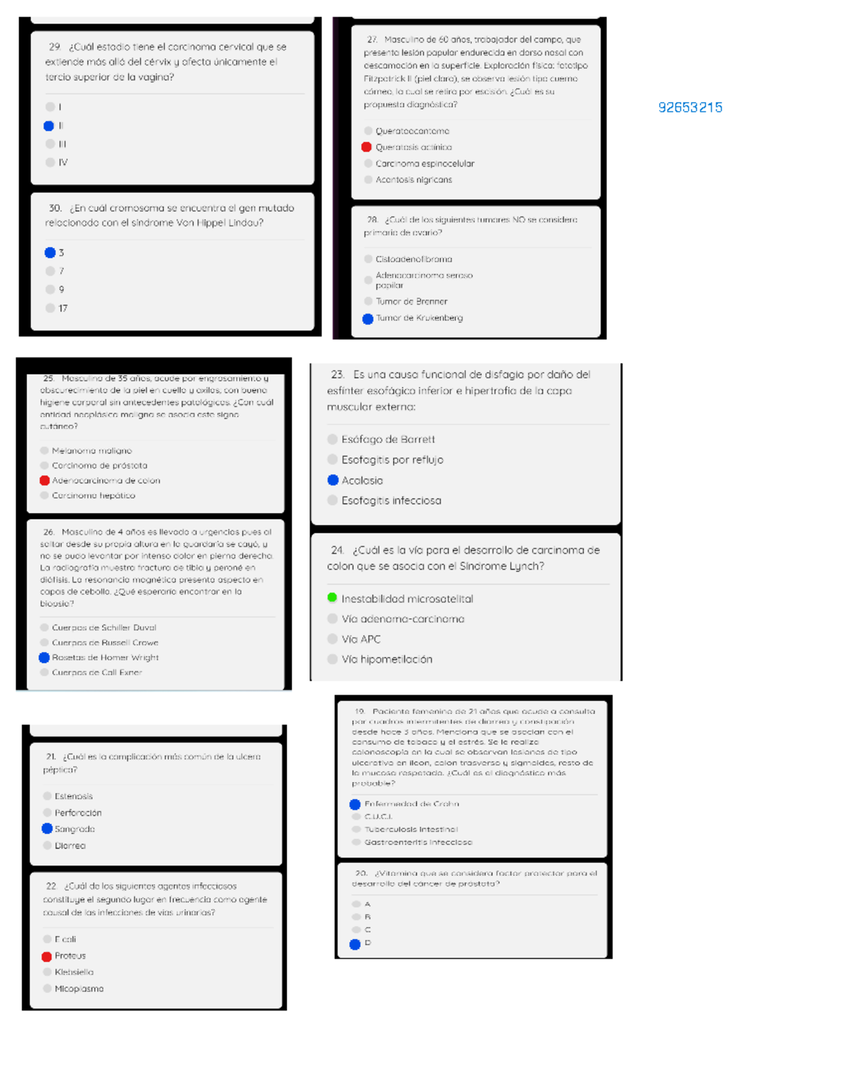 Quizz final - Patología General y Sistémica. - Studocu