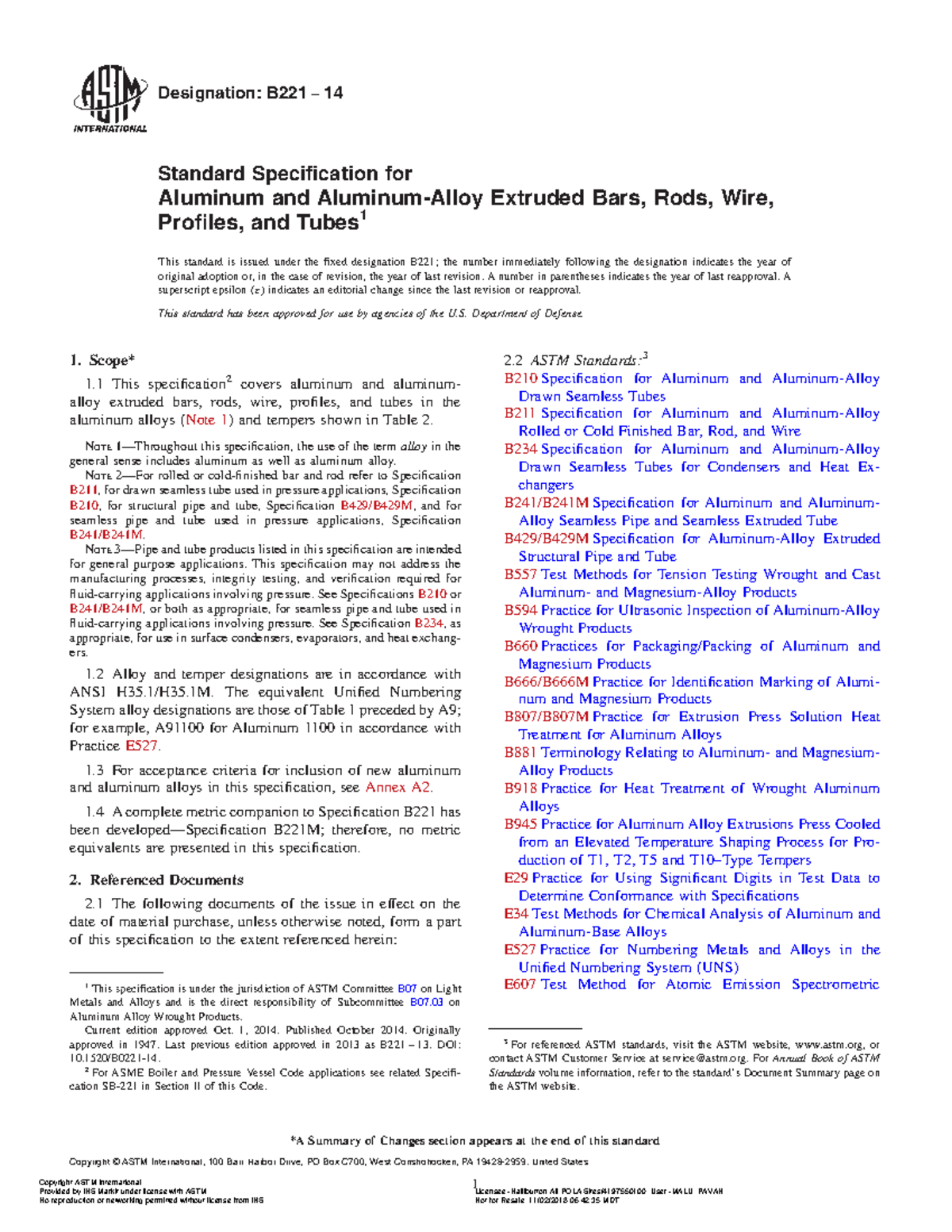 Astm-b221 - This is standard used for - Designation: B221 − 14 Standard ...