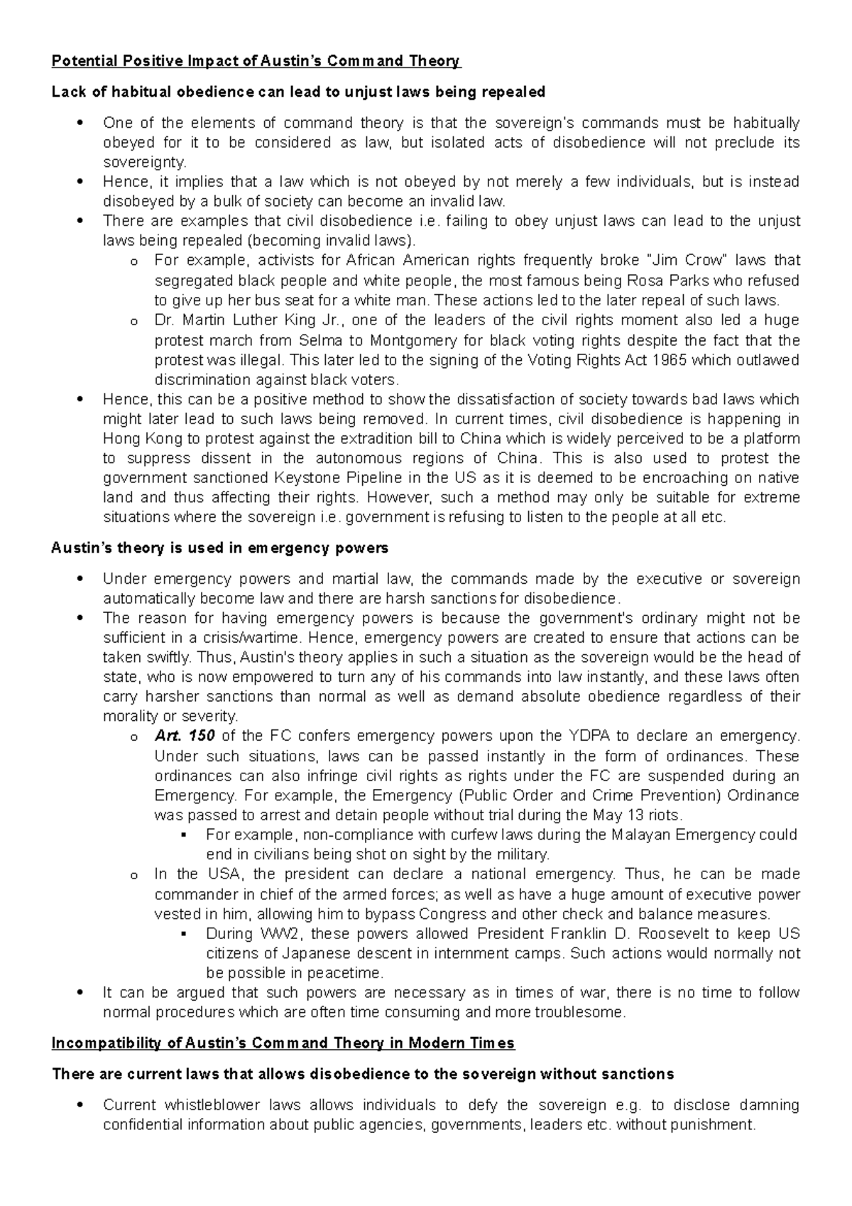 Austin's Command Theory in Contemporary Times - Potential Positive ...