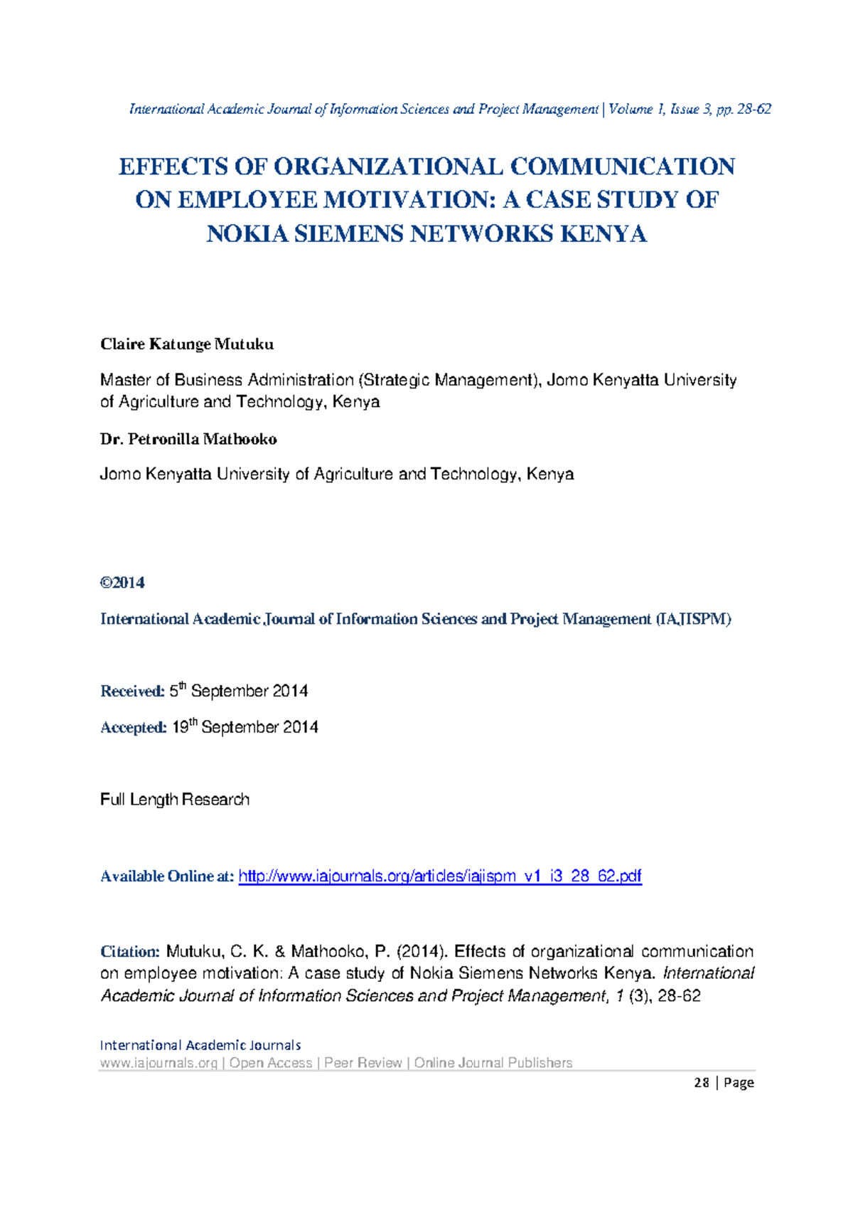 Iajispm v1 i3 28 62 - Báo - International Academic Journals iajournals ...