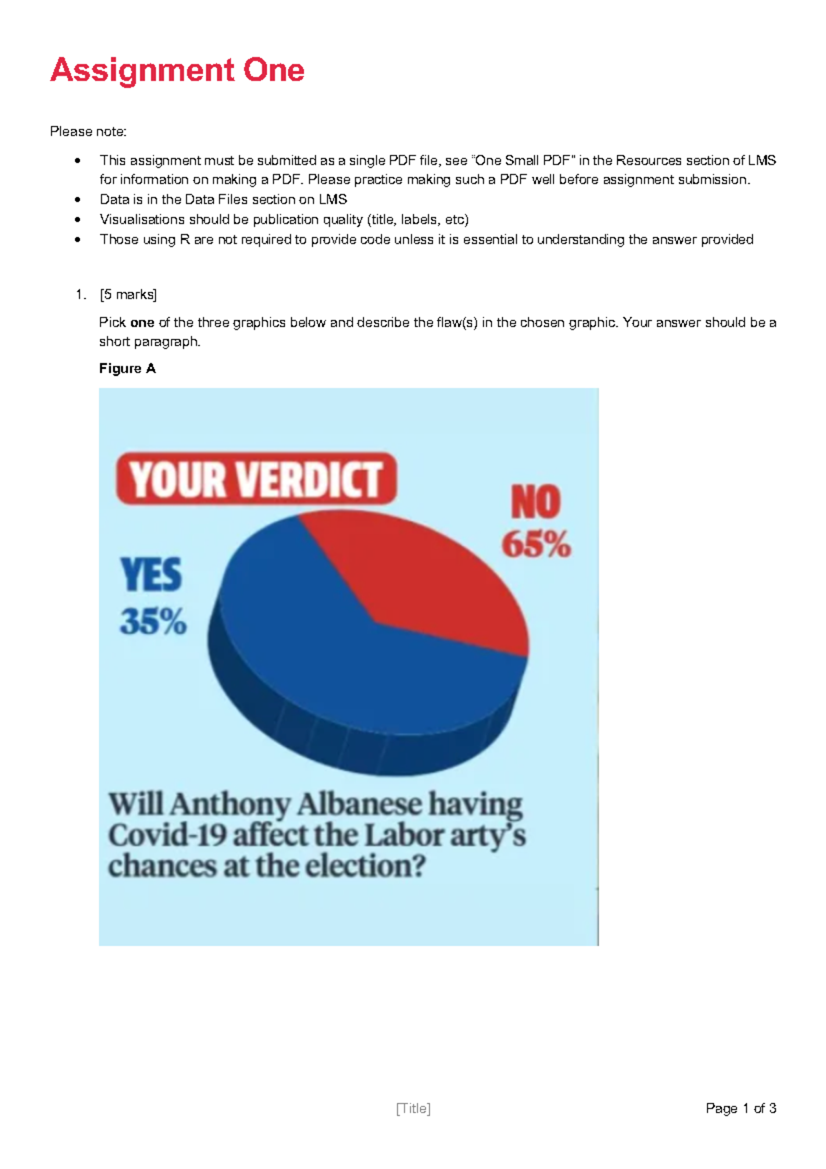 Assignment One MAS - [Title] Page 1 of 3 Assignment One Please note: - This assignment must be ...