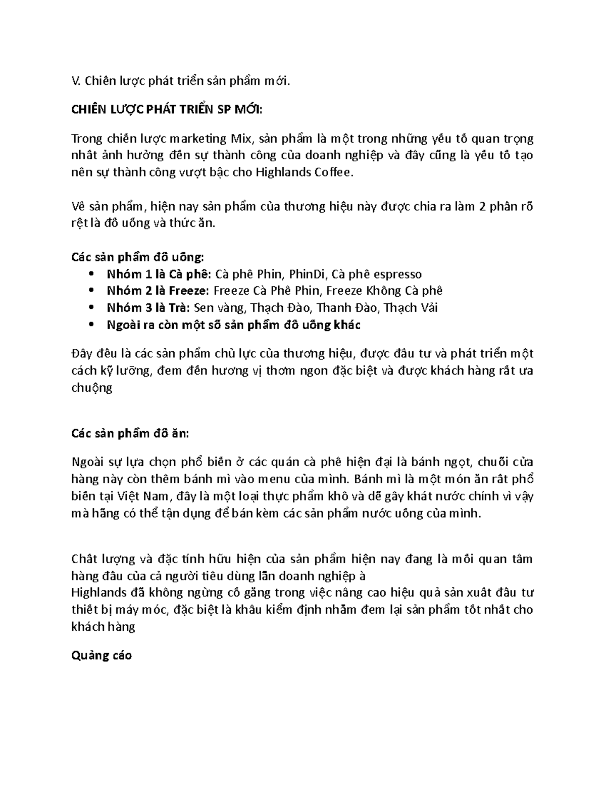 Tt - ưerwerwer - V. Chiếến l ược phát tri n s n ph m m i. ể ả ẩ ớ CHIẾẾN L ƯỢC PHÁT TRI N SP M Ể ...