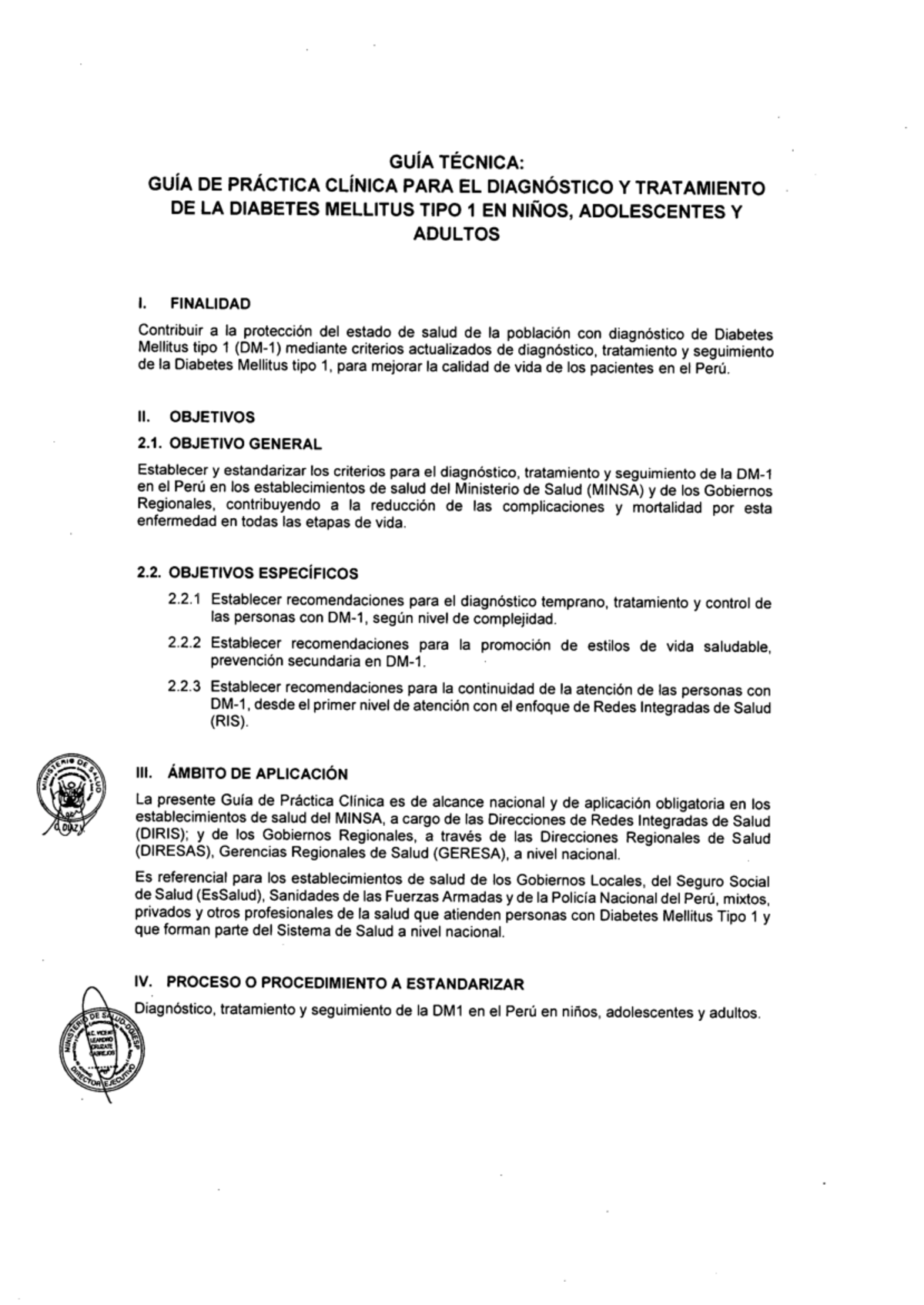 RM 115 2024 Minsa - nts - 2.2 G U ÍA D E P R Á C T IC A C L ÍN IC A P A R A E L D IA G N Ó S T ...