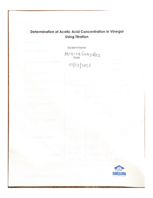 Lab 7 - chem lab 7 - CHEM 1406 - Studocu