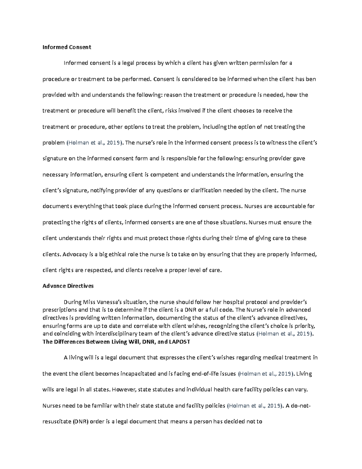 Informed Consent - Informed Consent Informed consent is a legal process ...