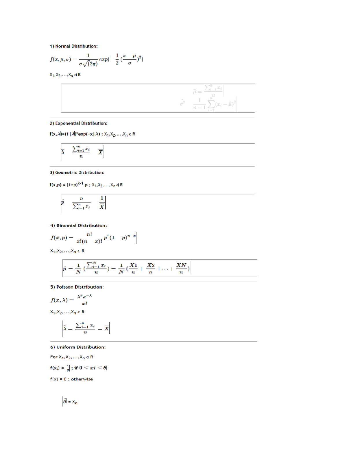 MLE shortcut - MLE - probability and statics - 1) Normal Distribution ...