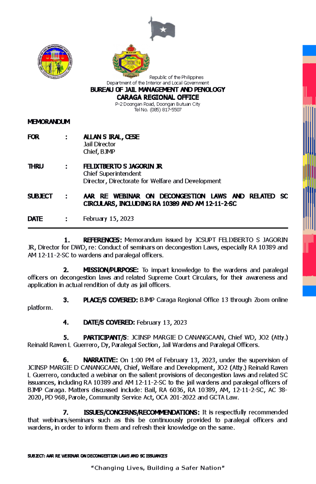 2.15.23 AAR Webinar ON Decongestion LAWS AND Related SC Circulars - Republic of the Philippines ...