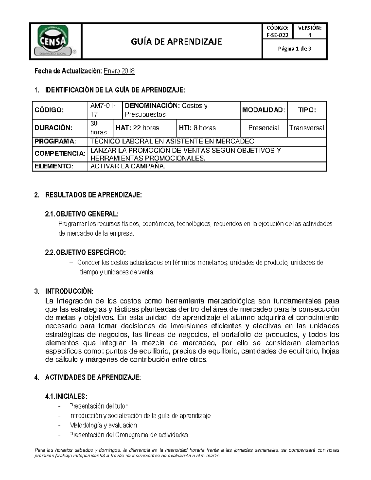 AM70117 - Guia - GUÍA DE APRENDIZAJE CÓDIGO: F-SE- 022 VERSIÓN: 4 ...