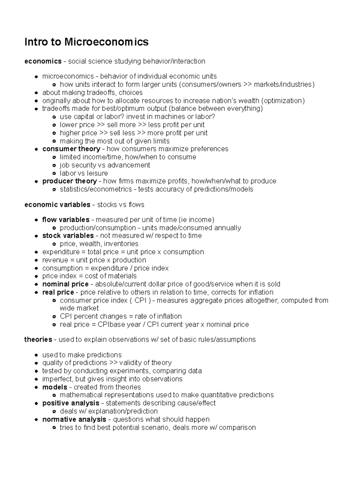 Intro to Microeconomics - Intro to Microeconomics economics - social ...