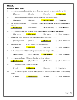 Chapter 3 - Operating Systems: Internals and Design Principles - Chapter 3 Processes description ...