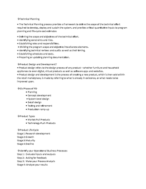 Technopreneurship notes - TECHNOPRENEURSHIP Technology ...