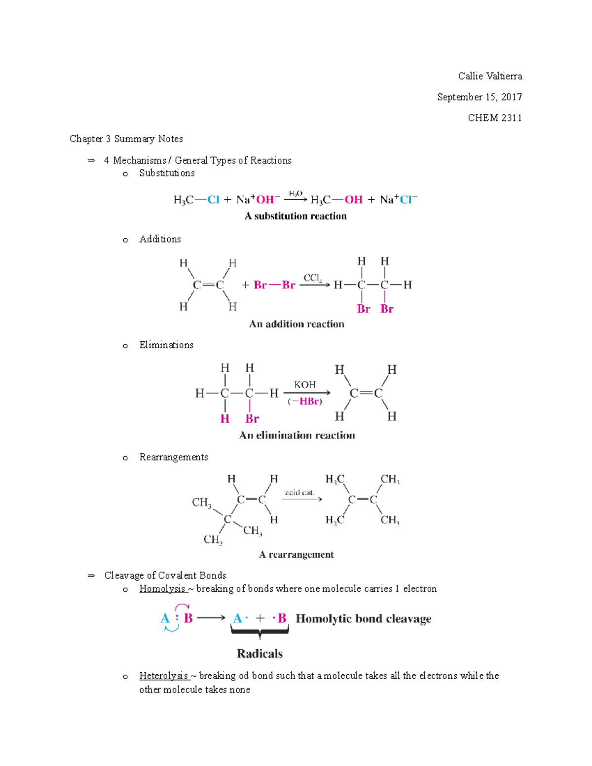 Chapter 3 Notes - This summary note was written using the Organic ...