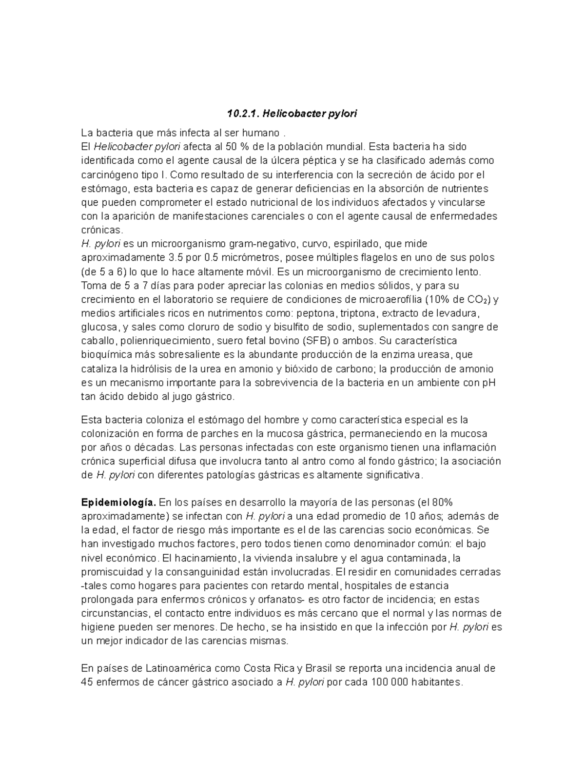 Helicobacter%2c Campilobacter%2c Vibrio Alumnos - 10.2. Helicobacter ...