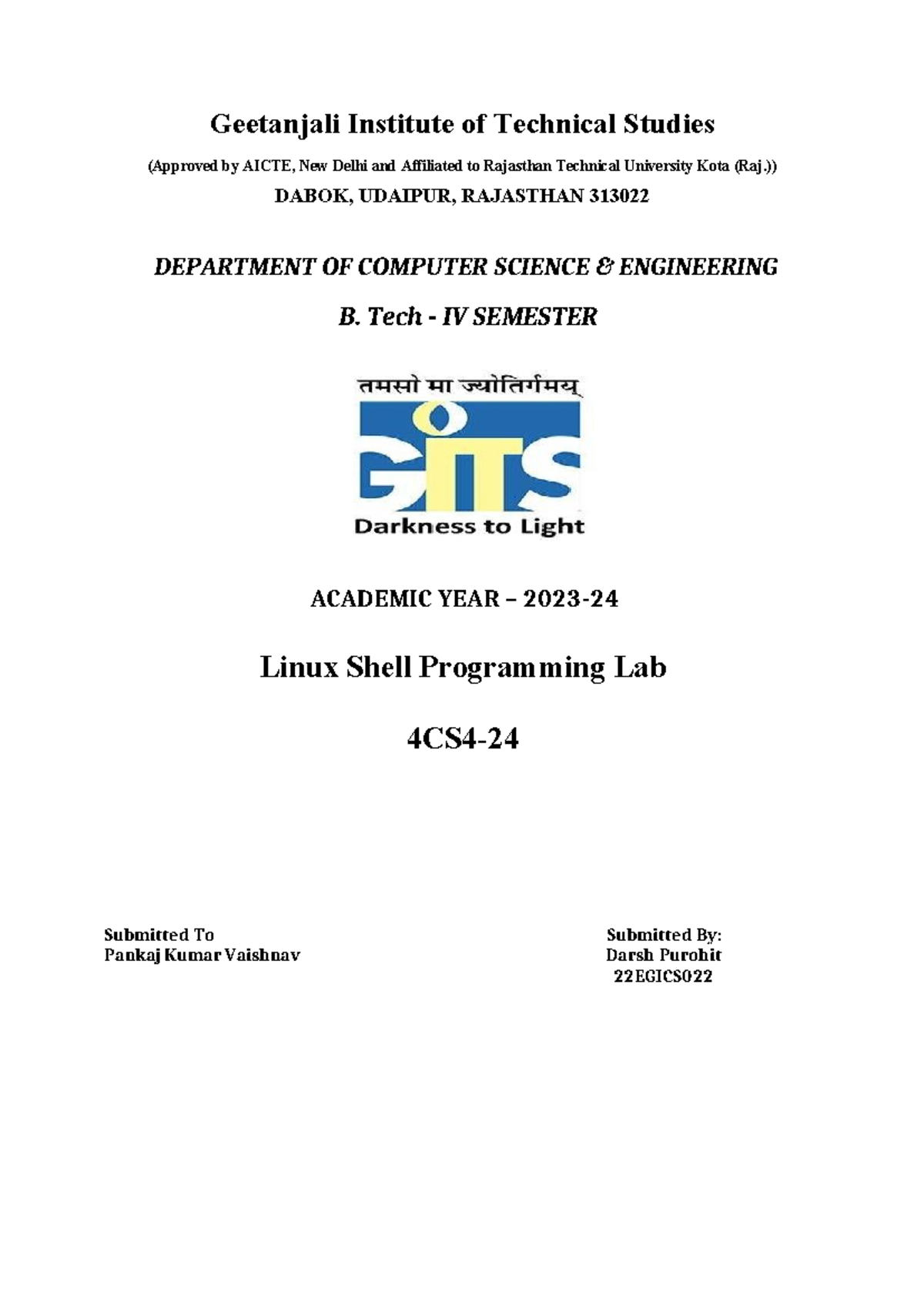Linux ABC Lab file - rfrfr - Geetanjali Institute of Technical Studies ...