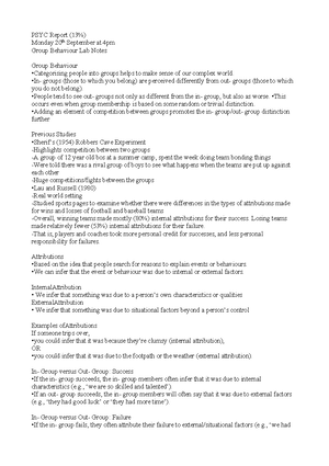 PSYC112 Lab Report 1 - Non-Verbal Interview Techniques; Comparing ...