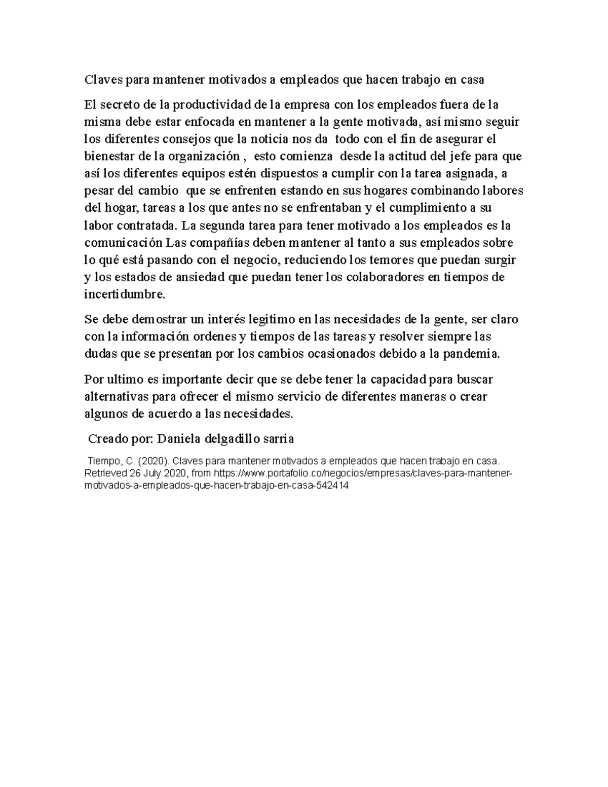 Reflexion noticia - Claves para mantener motivados a empleados que ...