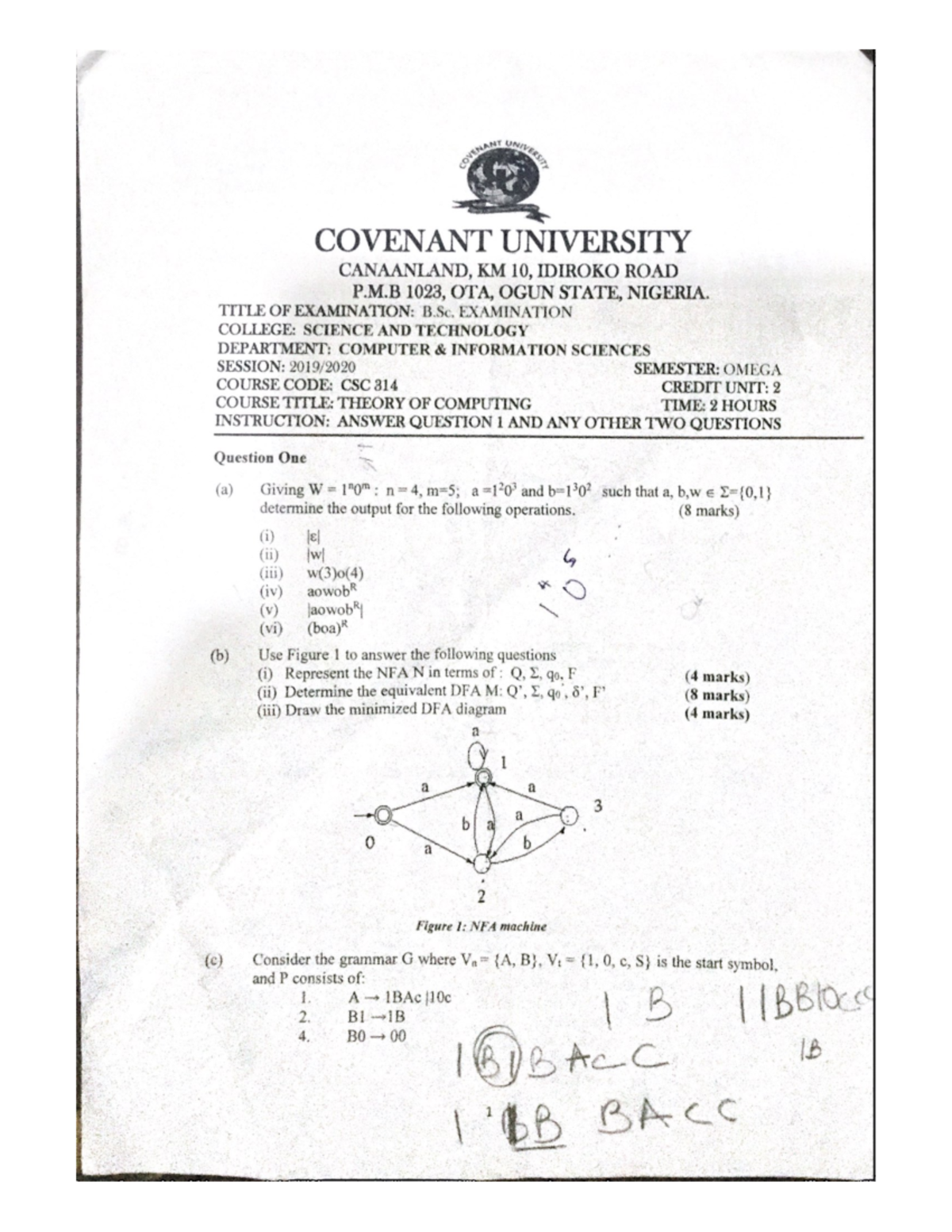 CSC 314 - g - Circuit Theory - Studocu