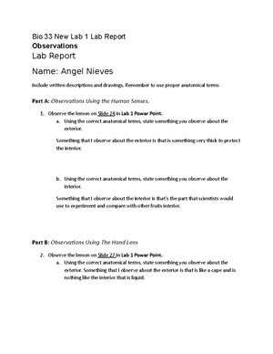 Lab Report 3 - Exercise 3 Cells and Cell Replication Lab Report Part A ...