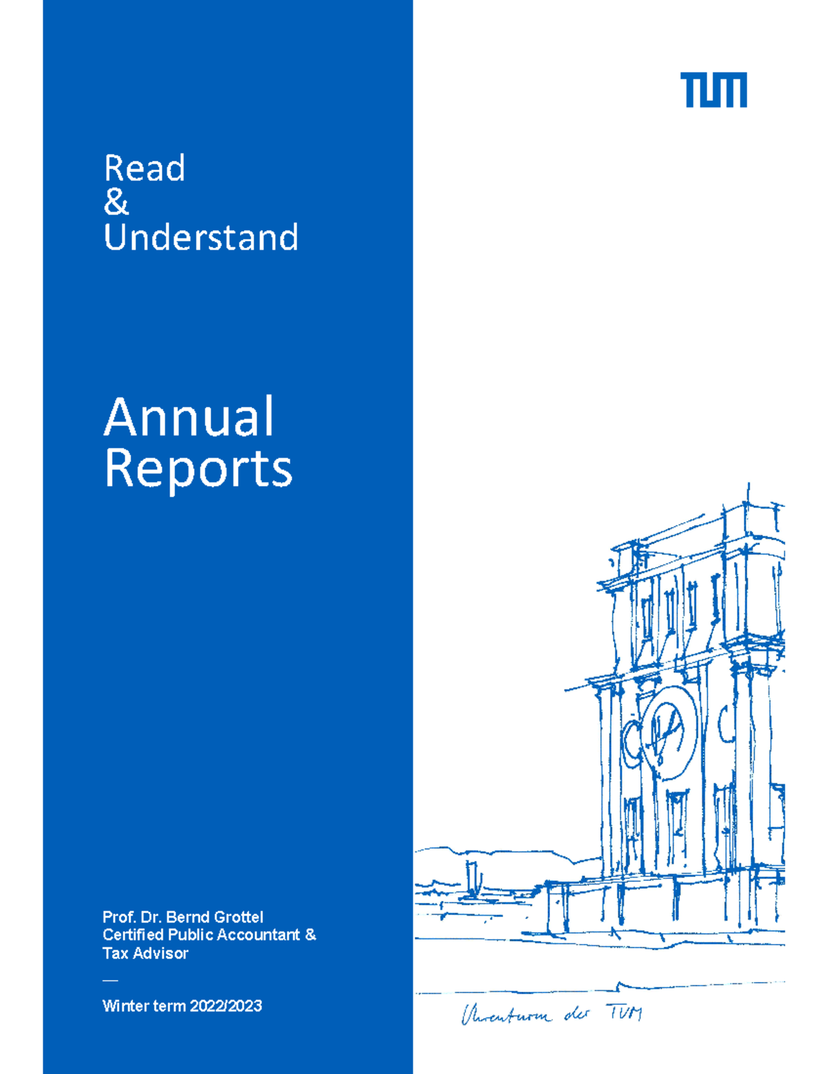 BL TUM WS 2022 23 BL Booklet Read and Understand Annual Reports final ...