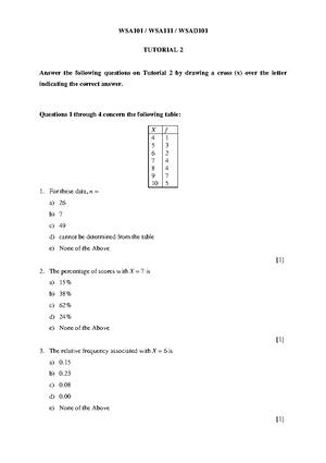 WSA111 WSAD101 Tutorial 1 2023 286b0f8ee695d97f4a017f5c89c0371a ...