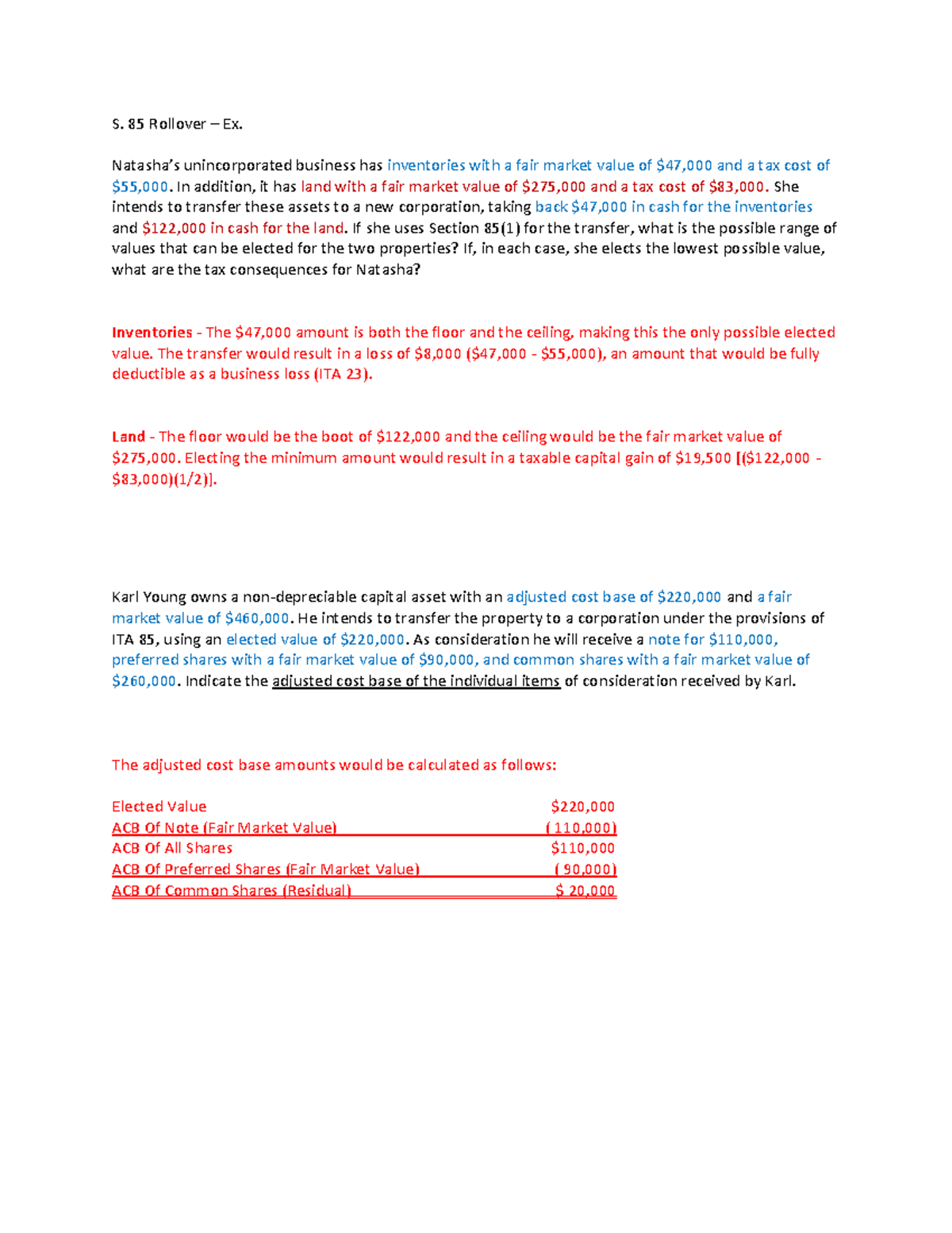 Week 6 - Section 58 Rollovers - Exercises and Solutions - S. 85 ...