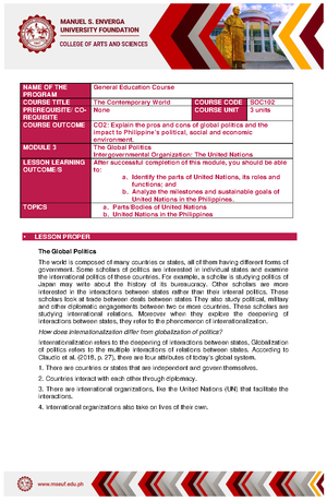 PED09 Prelim Module - MODULE – PED 09 THE TEACHER AND THE SCHOOL ...