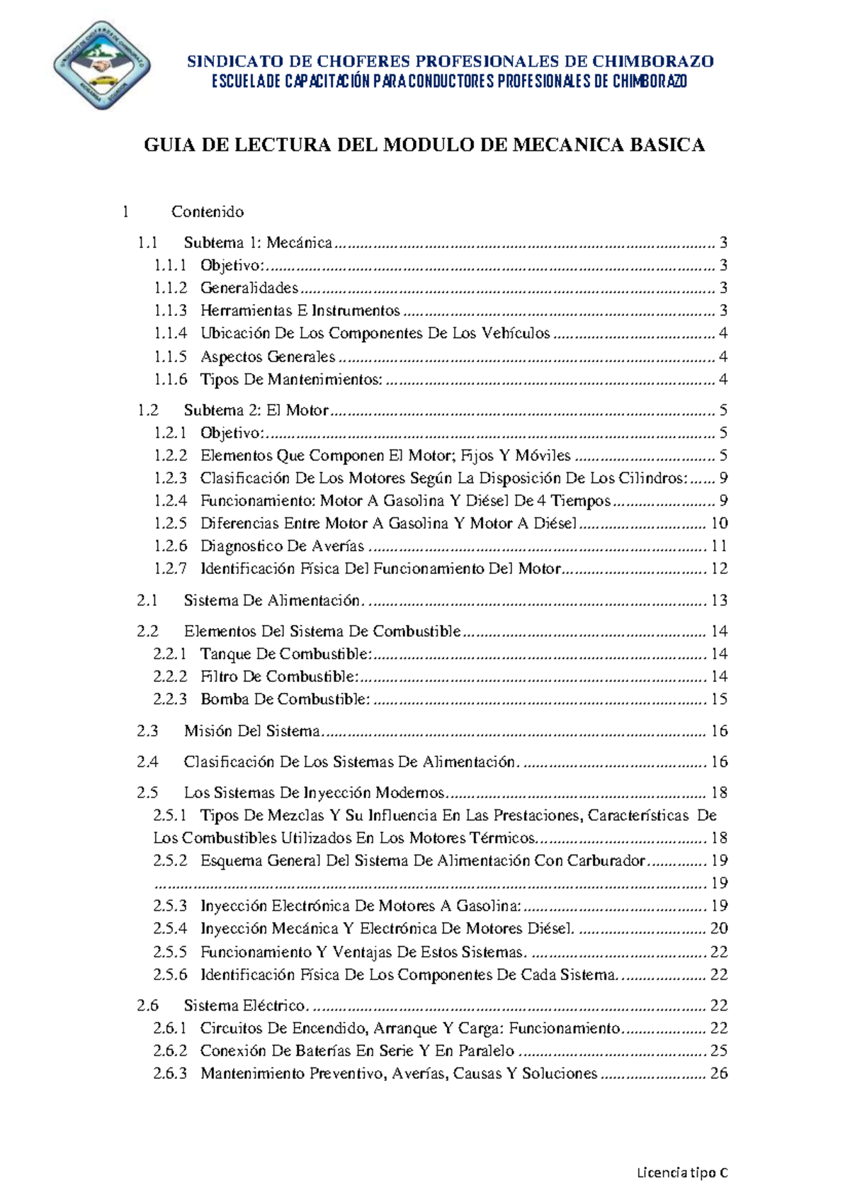 GUÍA DE Lectura Mecánica Básica - ESCUELA DE CAPACITACIÓN PARA ...