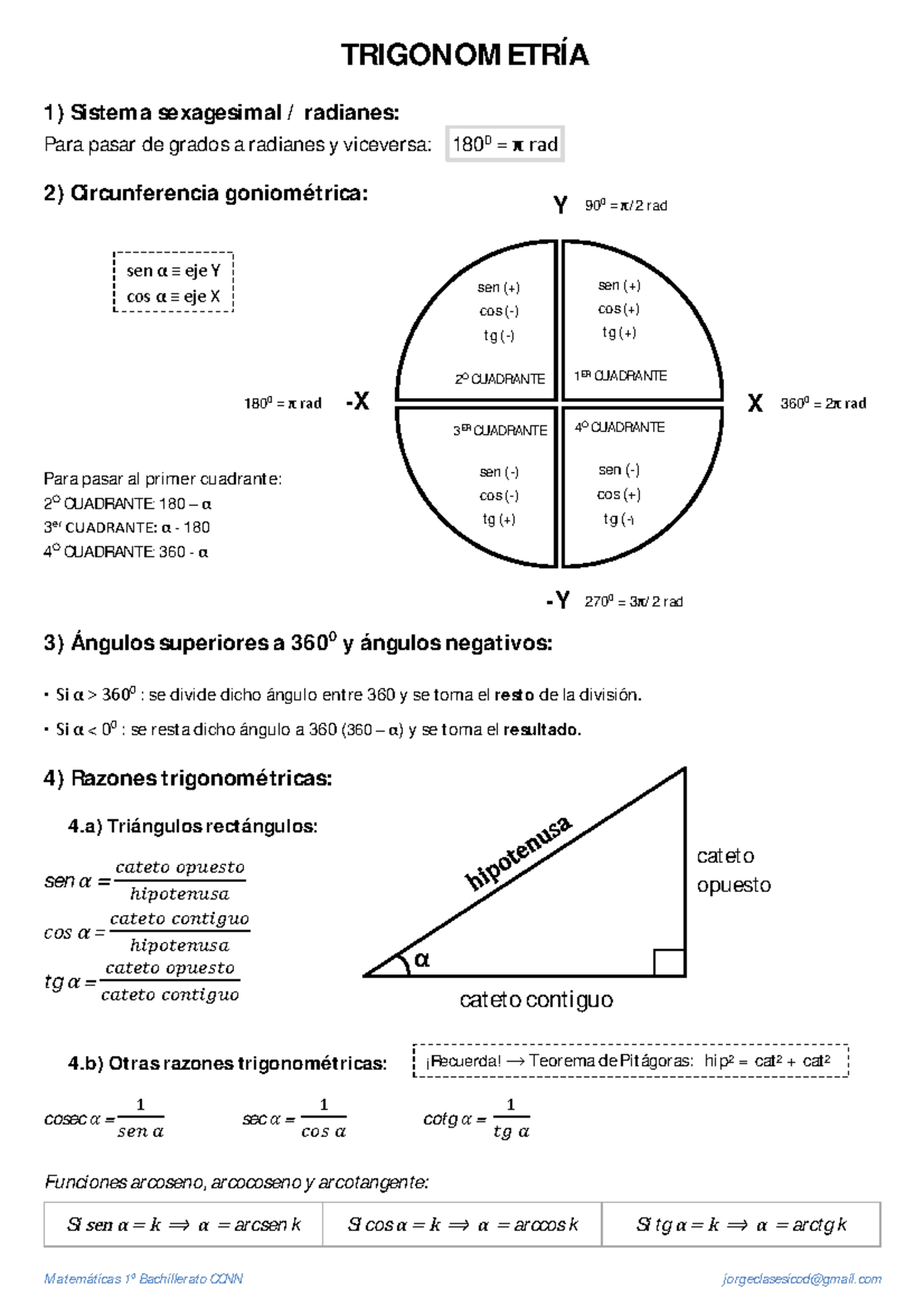TrigonometríA 1º BACH - Jorge - Matemáticas 1º Bachillerato CCNN ...
