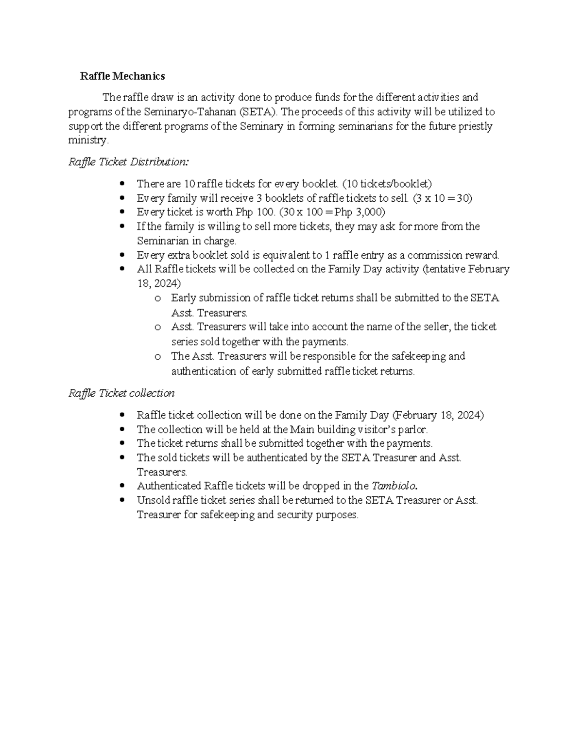 Raffle-Mechanics - a good material for planning programs - Raffle ...