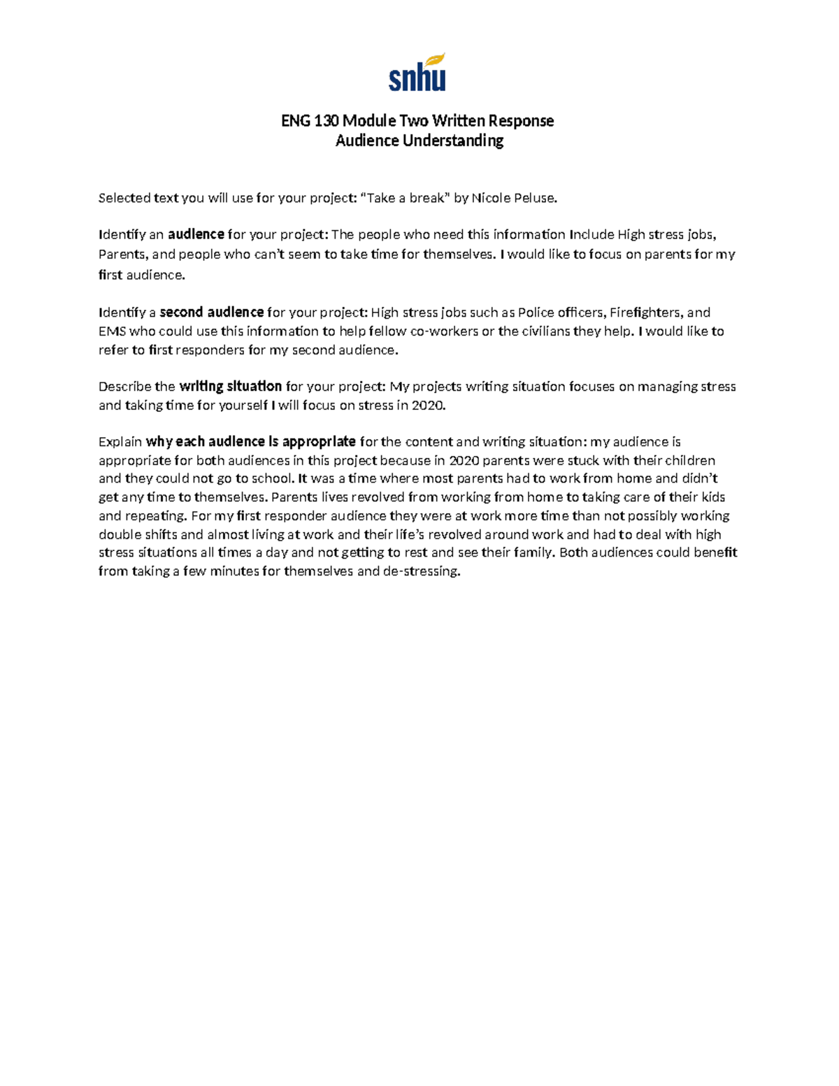 ENG 130 Module 2-2 Two Written Response - ENG 130 Module Two Written ...