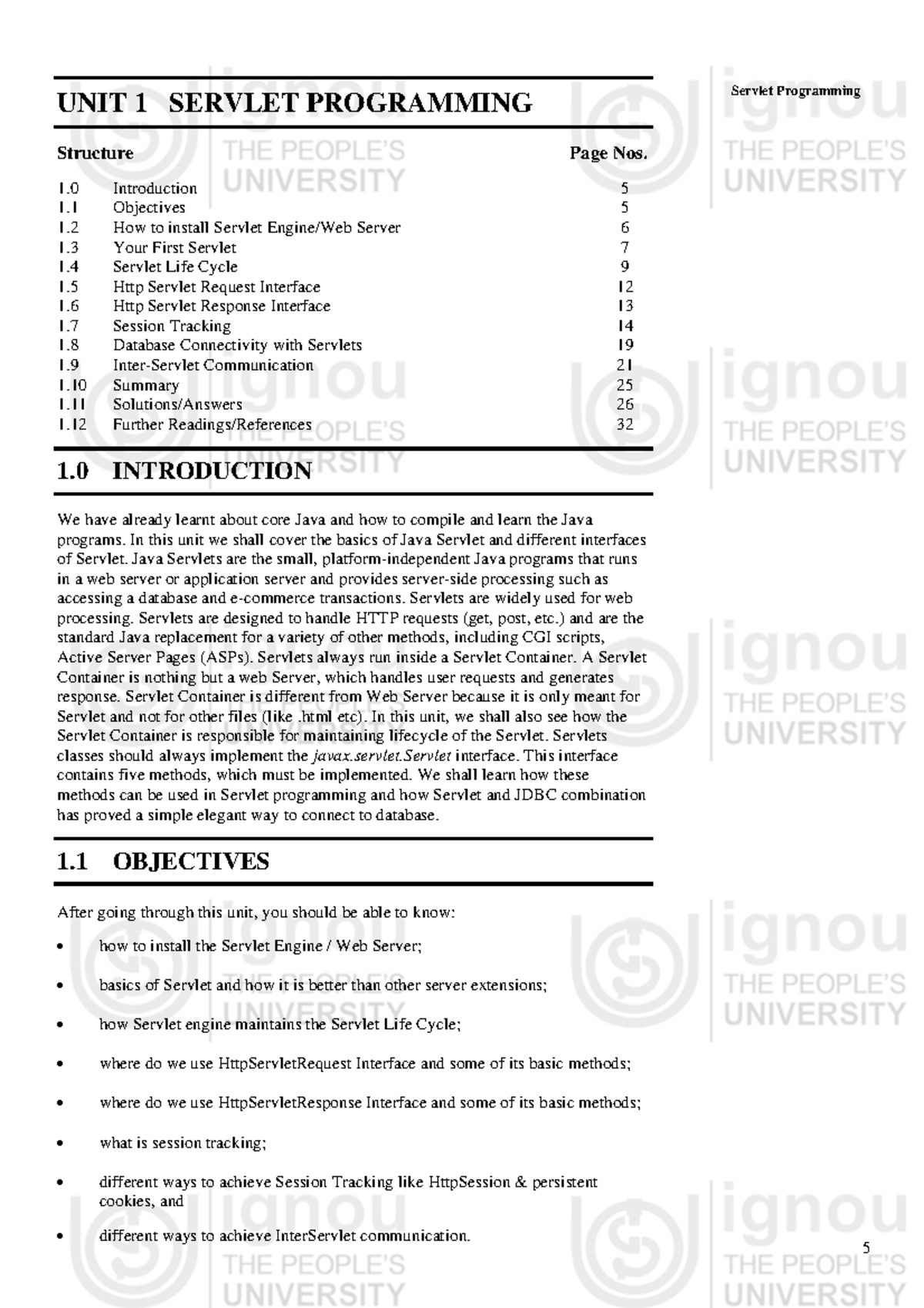 Unit-1 - NOTES - Servlet Programming UNIT 1 SERVLET PROGRAMMING ...
