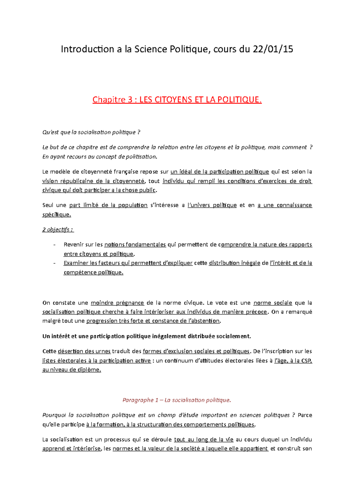 Science Politique Qu est Que La Socialisation Politique Le But De