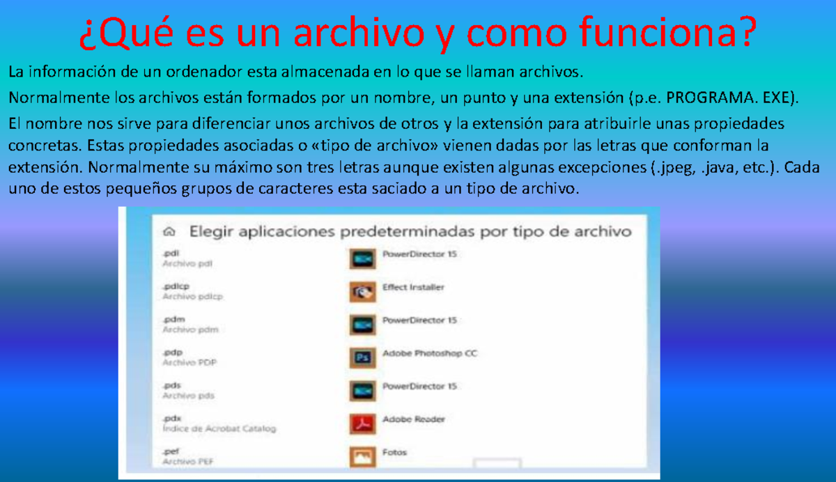 Qué es un archivo y como funciona - øQuÈ es un archivo y como funciona ...