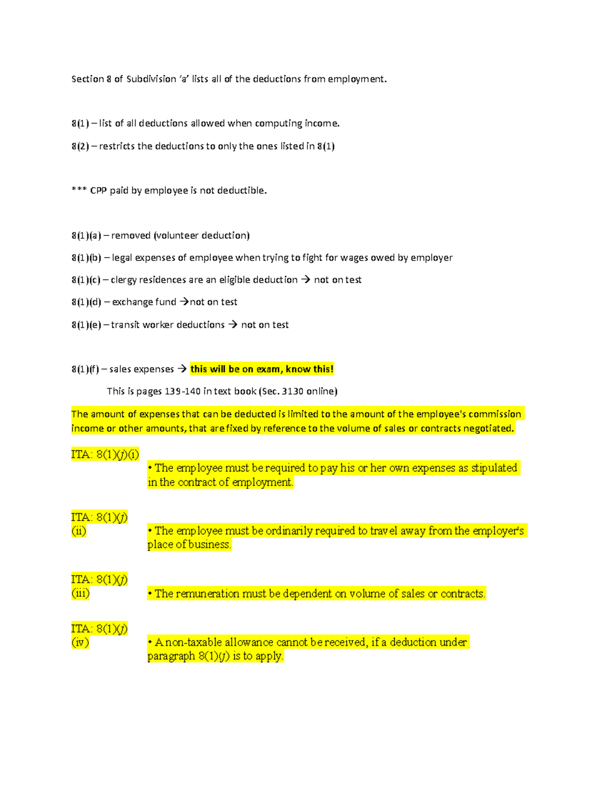 Week 7 Notes - CHPT 3 - Chapter 3 - ITA section 8 or Subdivision B ...