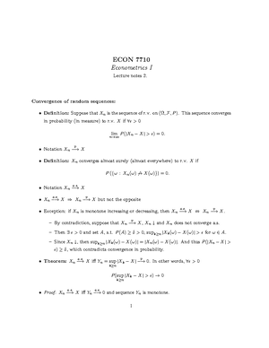 Econometrics 9 - Teacher Denis Nekipelov - Which Gauss-Markov ...