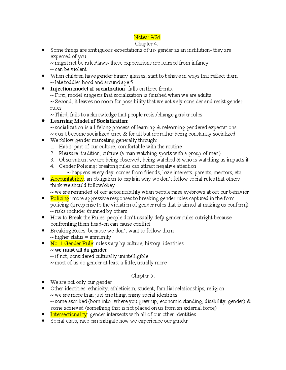 Notes 9:24 - Notes: 9/ Chapter 4: Some things are ambiguous ...