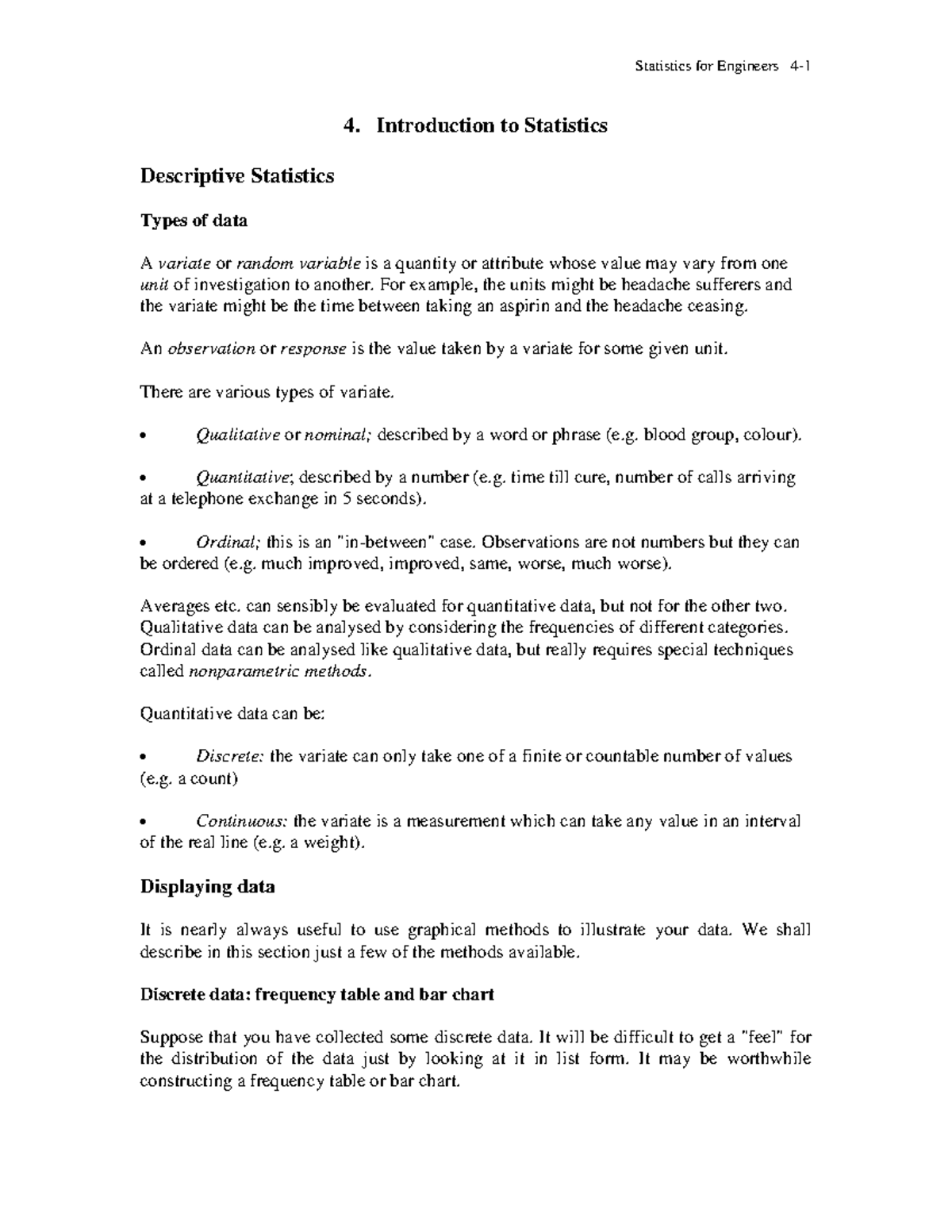 CHAP4 Statistics Lecturenotes 2022 University of KwaZulu-NataStatistics ...