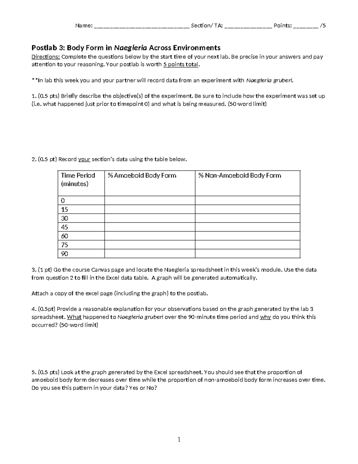 Postlab 3 - W24 - Lab - Name: ______________________________ Section ...