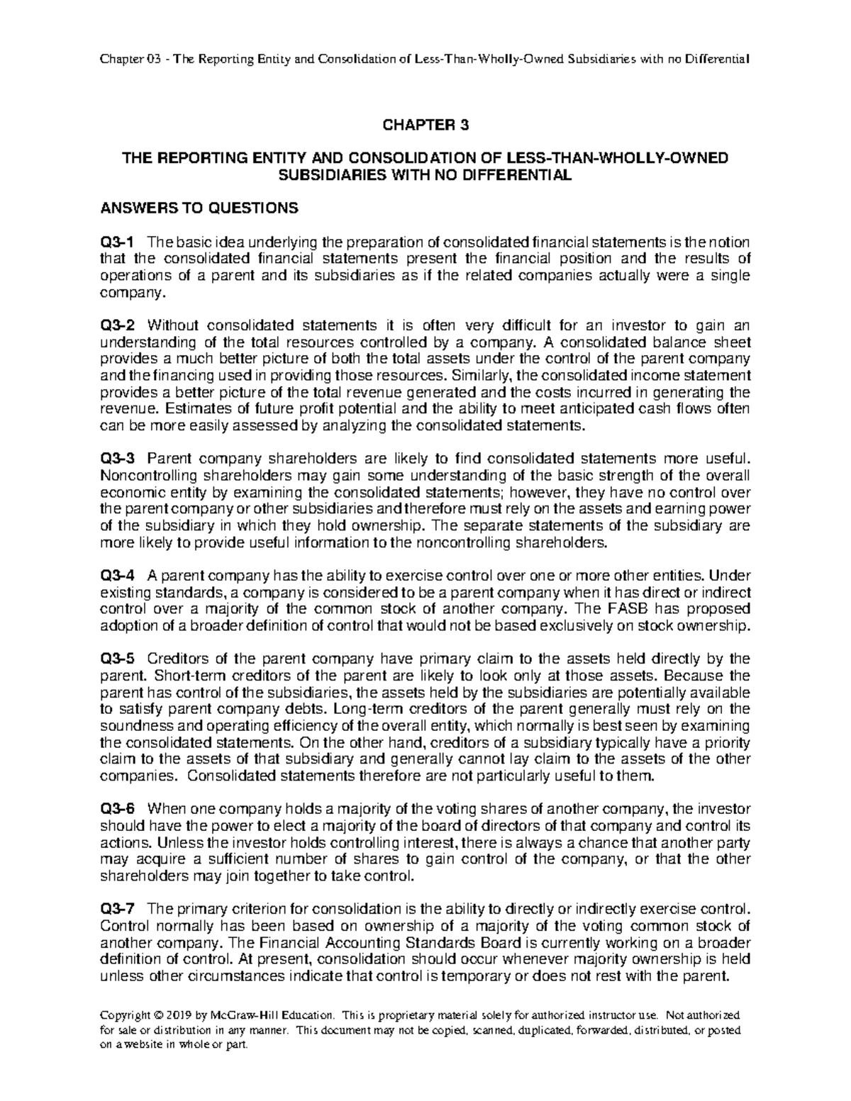 Christensen 12e Chap03 SM - Copyright © 2019 by McGraw-Hill Education ...