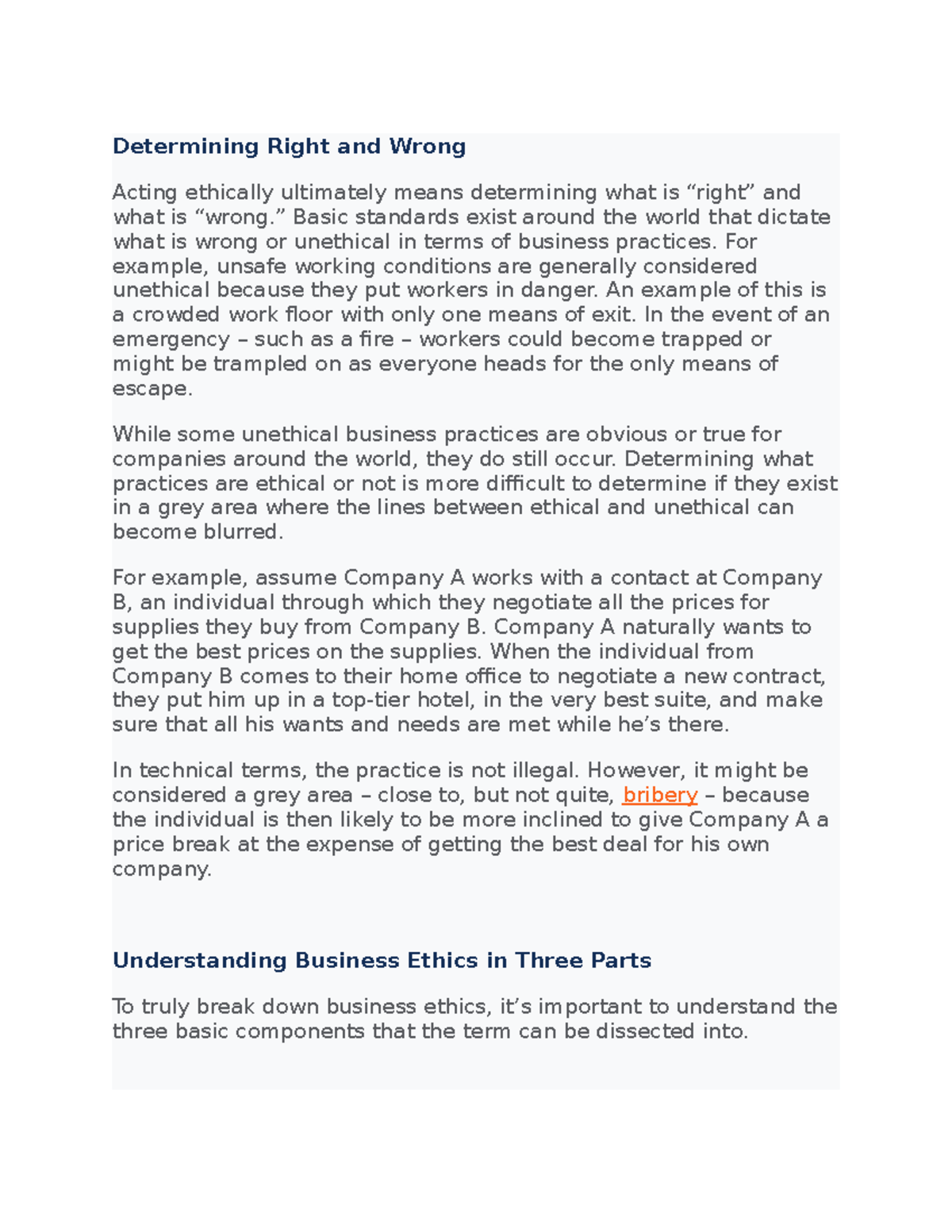 Determining Right and Wrong - Determining Right and Wrong Acting ...
